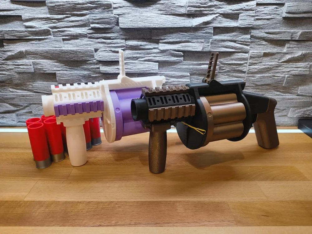 GWR-M6 Grenade Launcher Functional Toy Gun - Free 3D Print Model ...