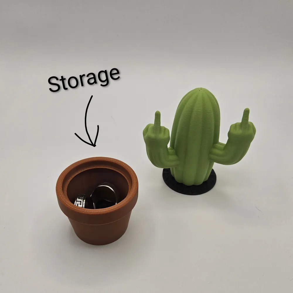 Rude cactus by HoldCtrl MakerWorld: Download Free 3D Models