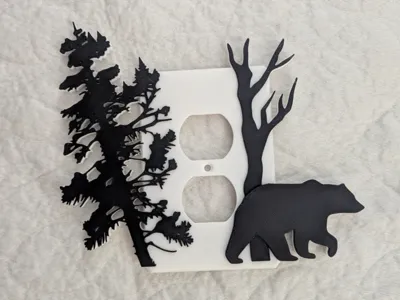 Bear outlet cover - Free 3D Print Model - MakerWorld