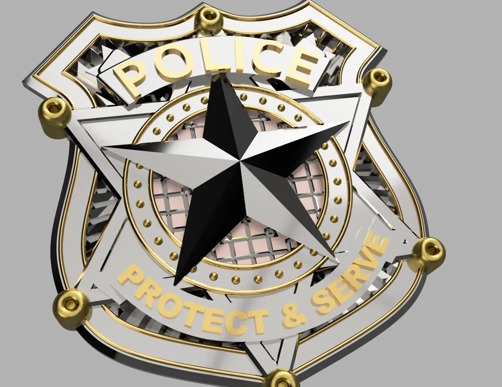 Police Badge - Free 3D Print Model - MakerWorld