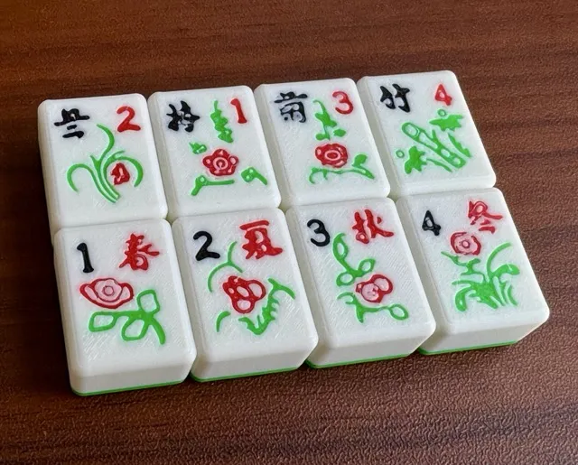 Mahjong Tiles, Concave Design, Mini/Standard Size (Includes Storage Box ...