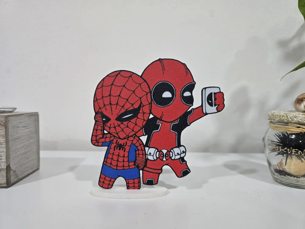 Mini Spiderman & Deadpool Multicolor Decor by 3Devil - MakerWorld