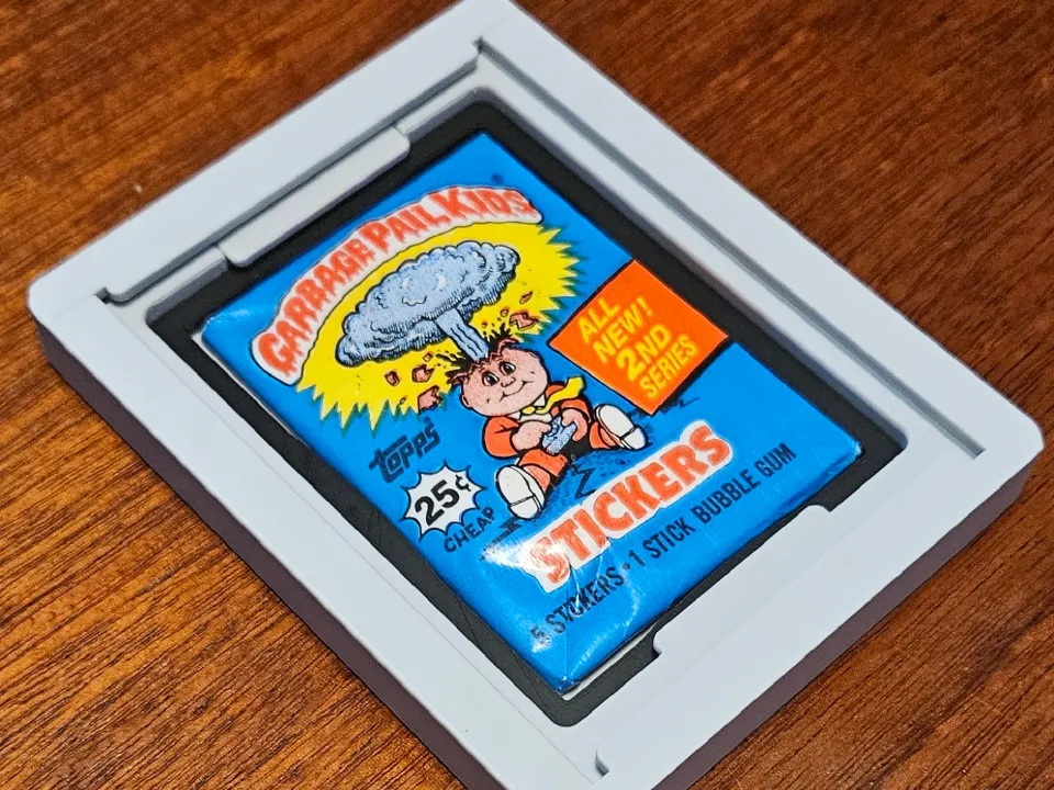 Display case for vintage trading card wax packs - Free 3D Print Model ...