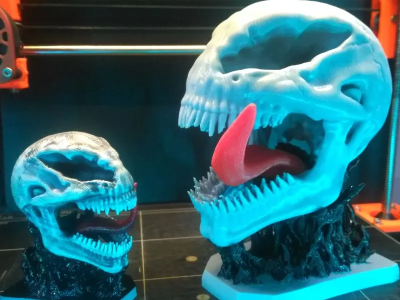 Venom Skull - Free 3D Print Model - MakerWorld