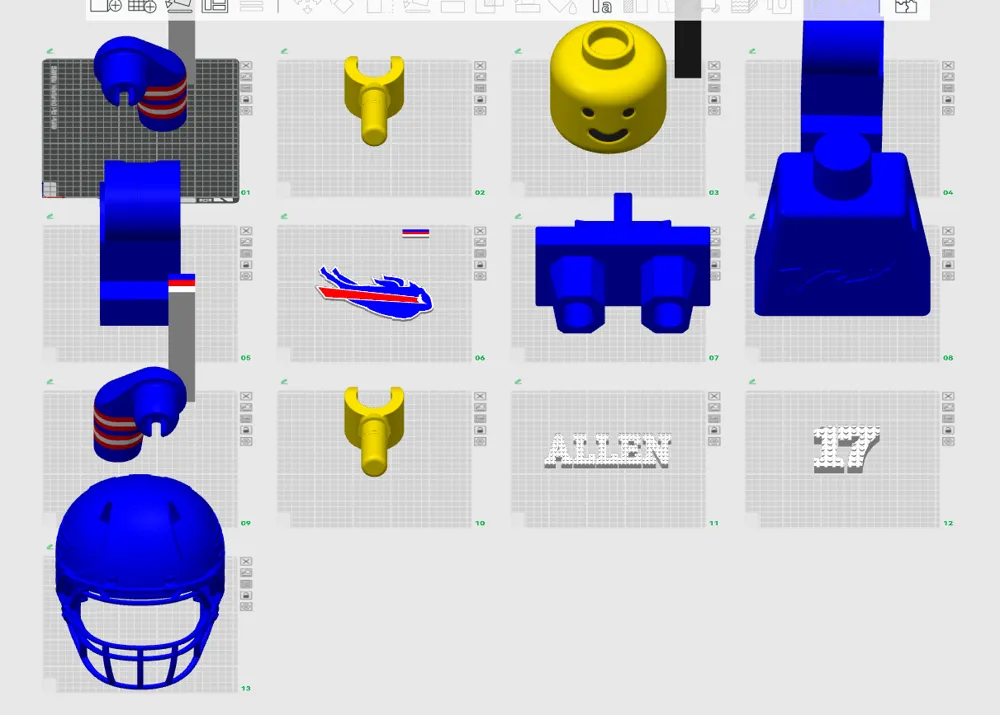 Josh Allen Brickman by TSJ CUSTOM DESIGNS MakerWorld: Download Free 3D ...