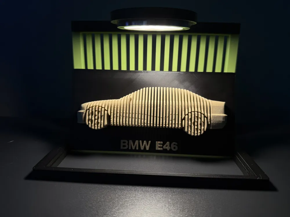 BMW M3 E46 - Vertically layered car model! Remixed by ShapeShift 3D ...