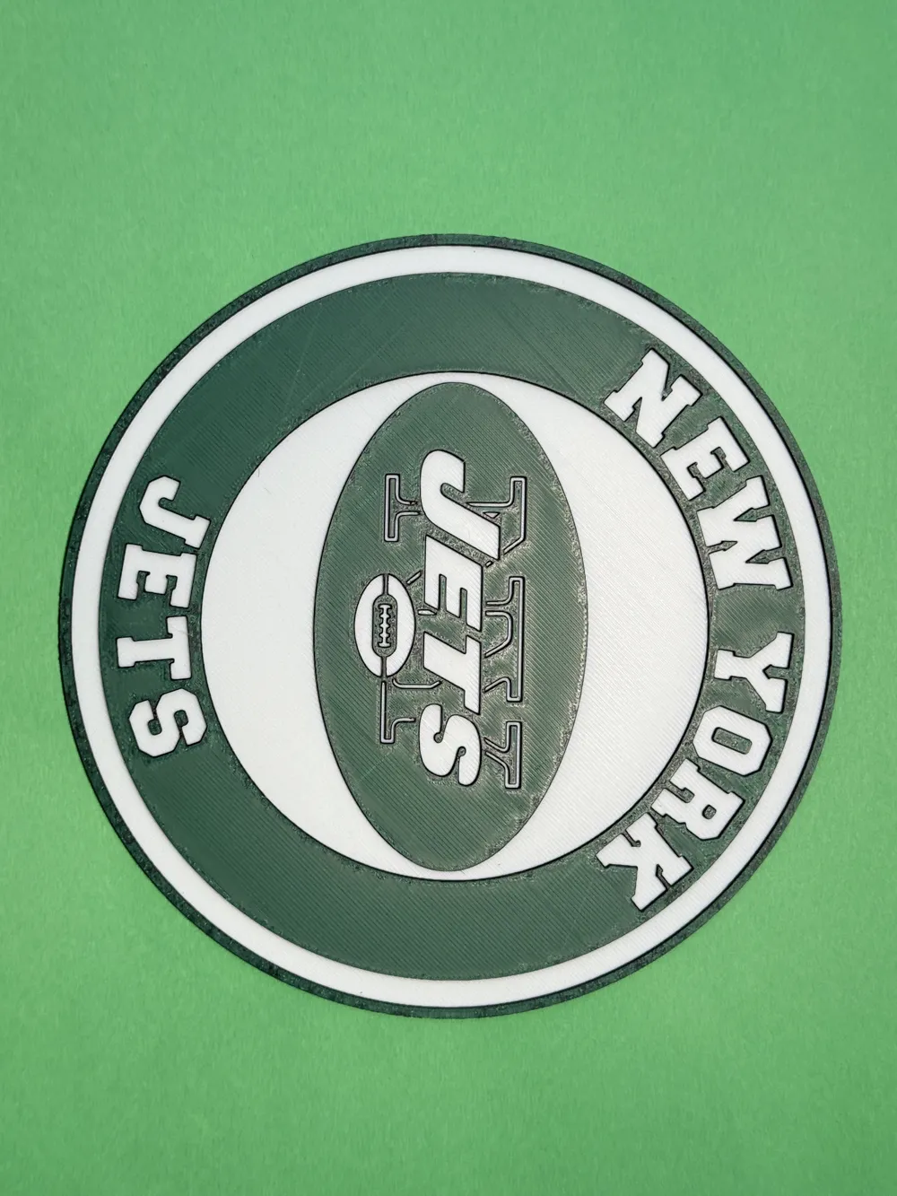 New York Jets NFL LOGO - COASTER/OFFICE SIGN by StudioStewArt ...