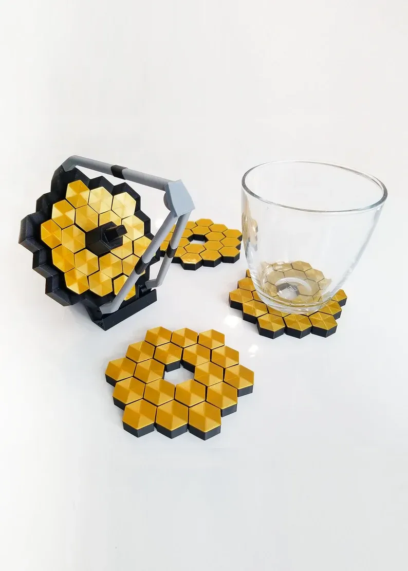 James Webb Space Telecoasters - Free 3D Print Model - MakerWorld