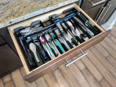ULTIMATE Gridfinity Silverware Organizer / MODULAR by arockMakerWorld ...