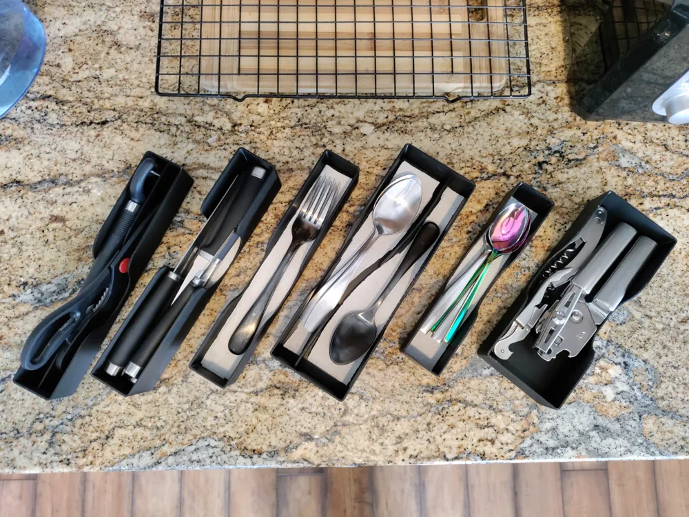 ULTIMATE Gridfinity Silverware Organizer / MODULAR by arock MakerWorld ...