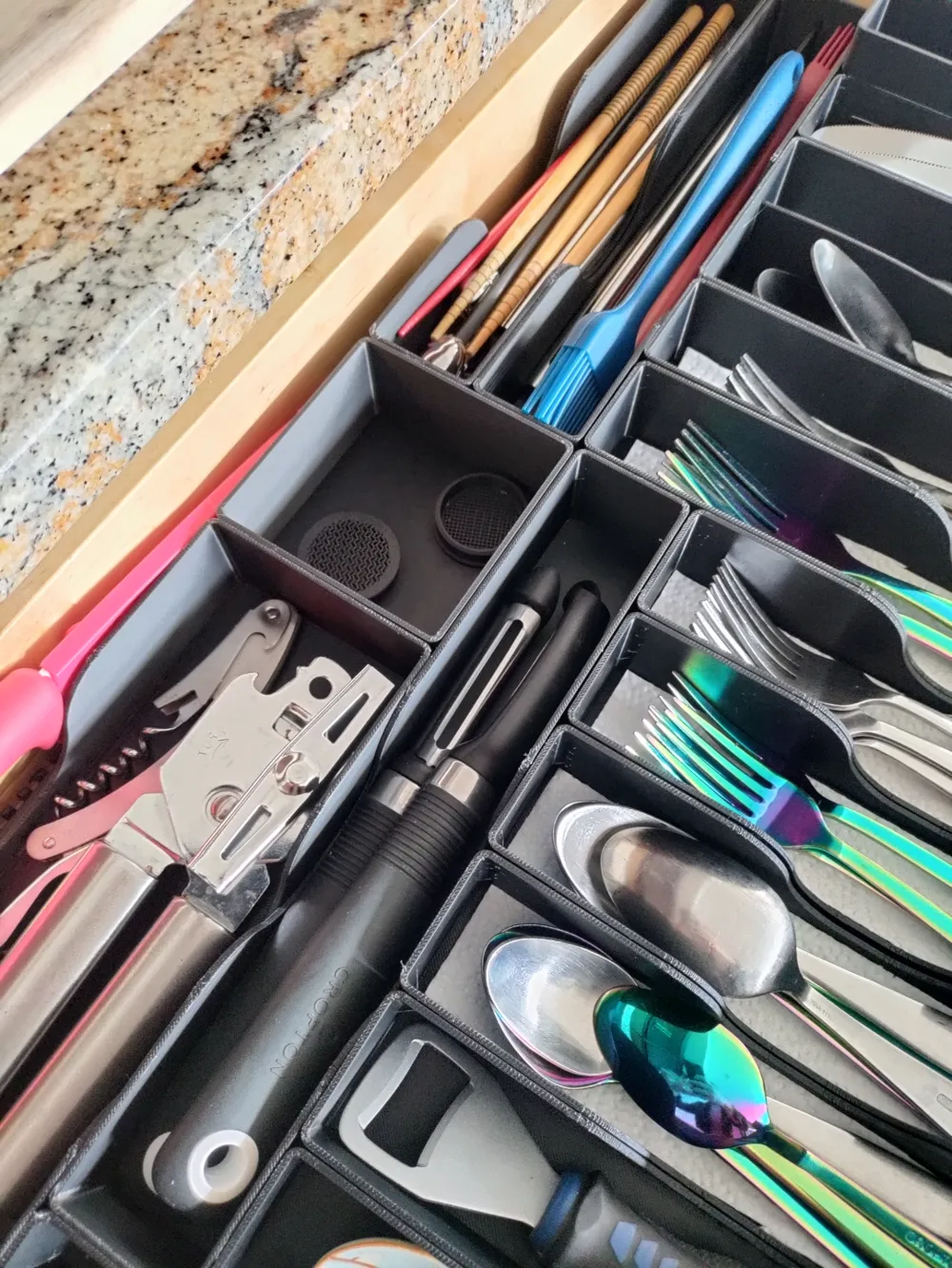 ULTIMATE Gridfinity Silverware Organizer / MODULAR by arock MakerWorld ...