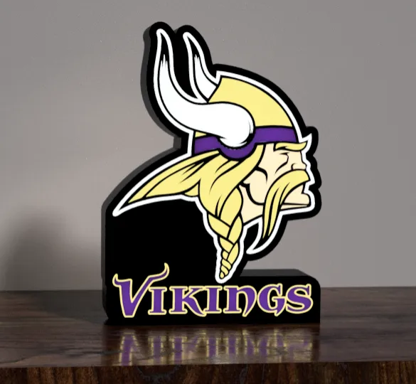 Minnesota Vikings LED Lightbox by MFDesigns3D - MakerWorld