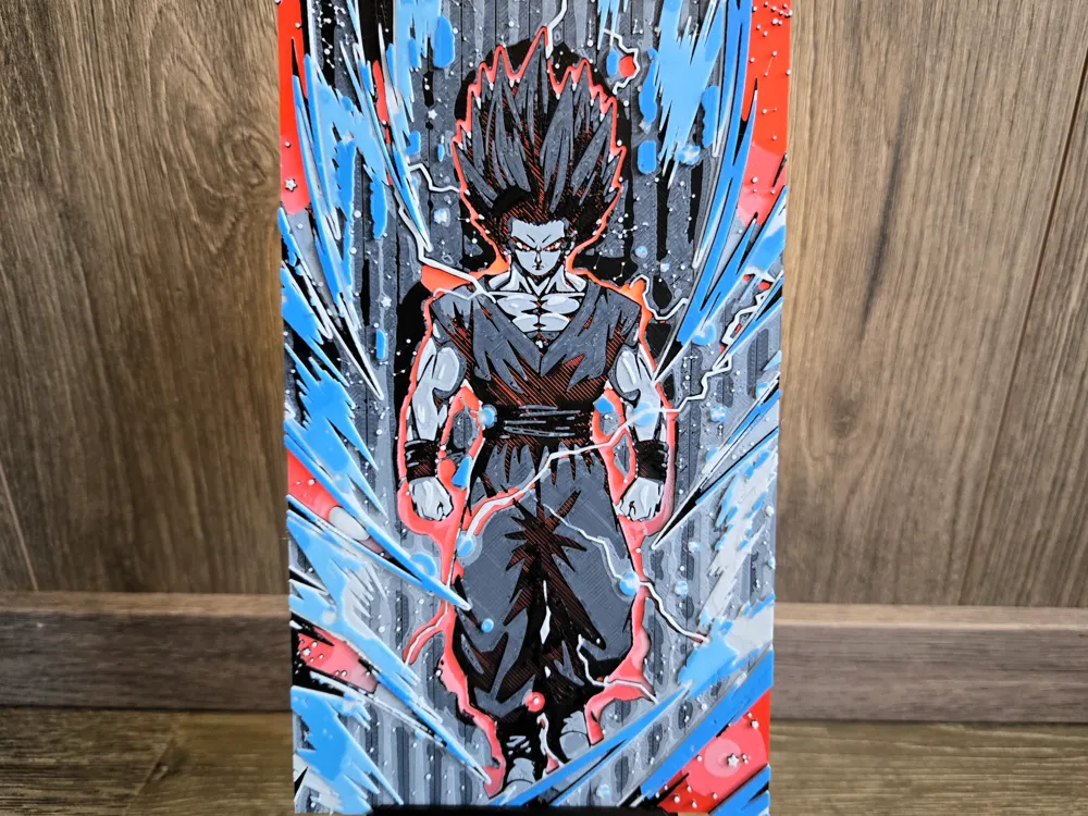 Beast Gohan HueForge with Optional Lighting - Free 3D Print Model ...