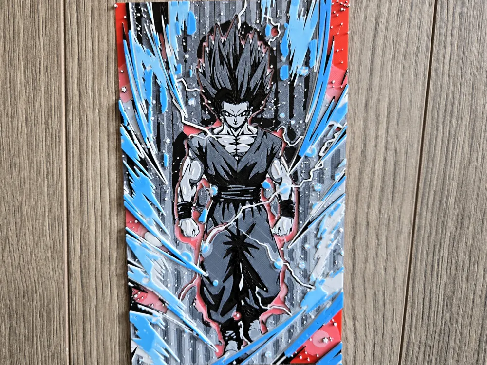 Beast Gohan HueForge with Optional Lighting by NeXuS-PoWeR MakerWorld ...