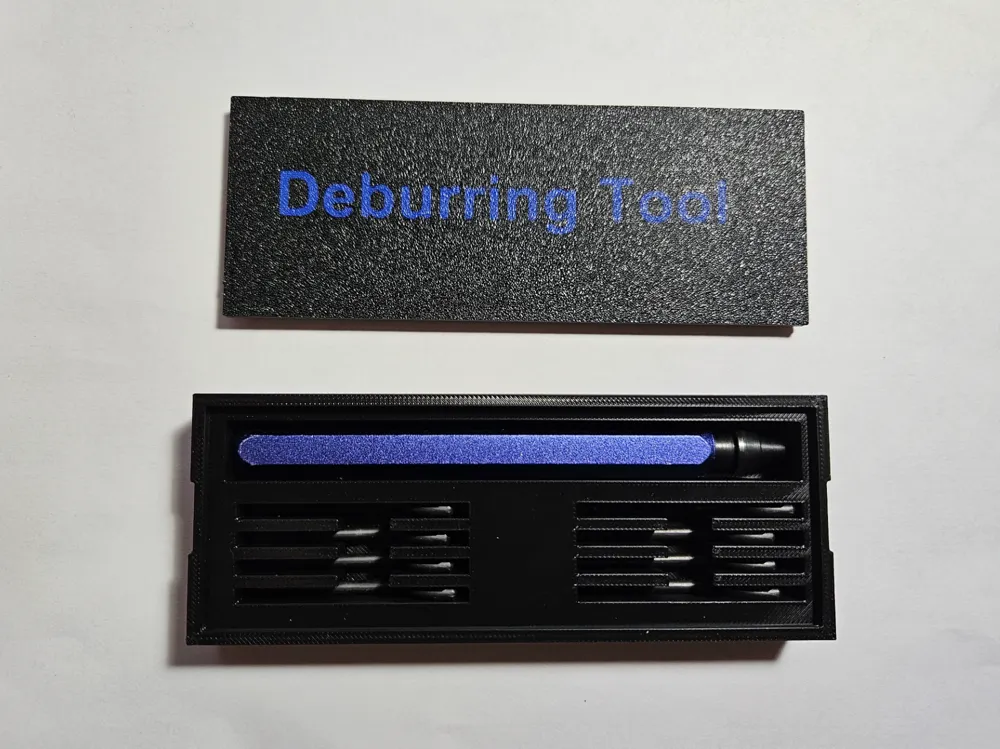 Deburring Tool Case with Lid by E8 Prints - MakerWorld