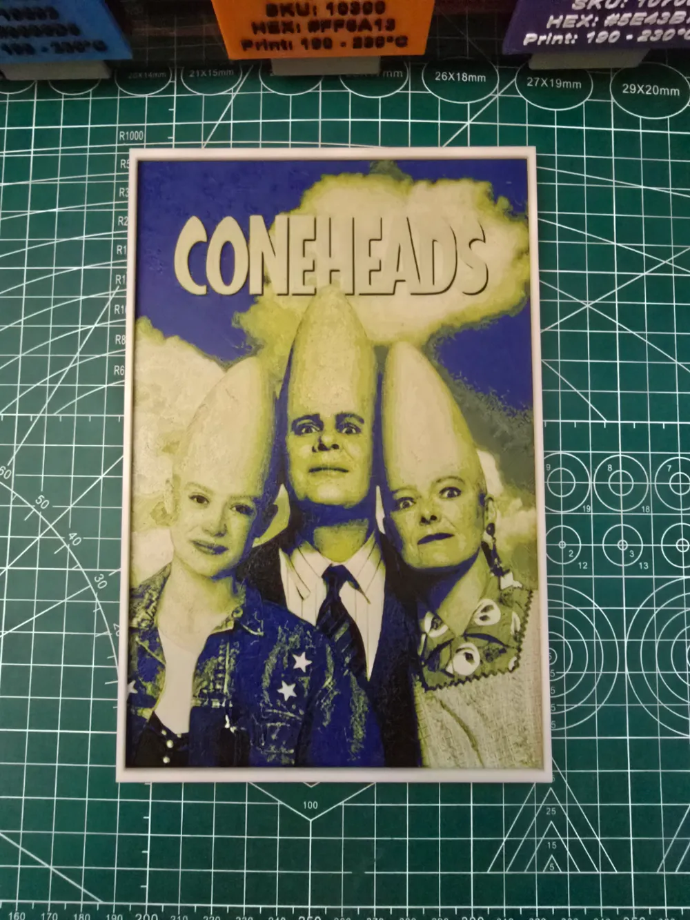 Coneheads Movie Poster - Hueforge Art by Lumpy3D - MakerWorld