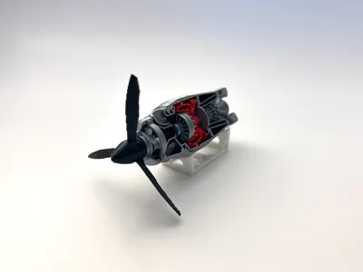 Mini TurboProp Jet Engine by AutoDesigns MakerWorld: Download Free 3D ...