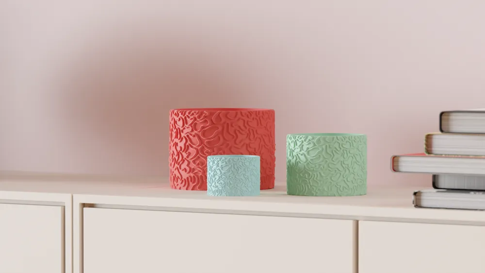 Coral pattern Plant Pot. Coral inspired planter by Abstractia Design ...
