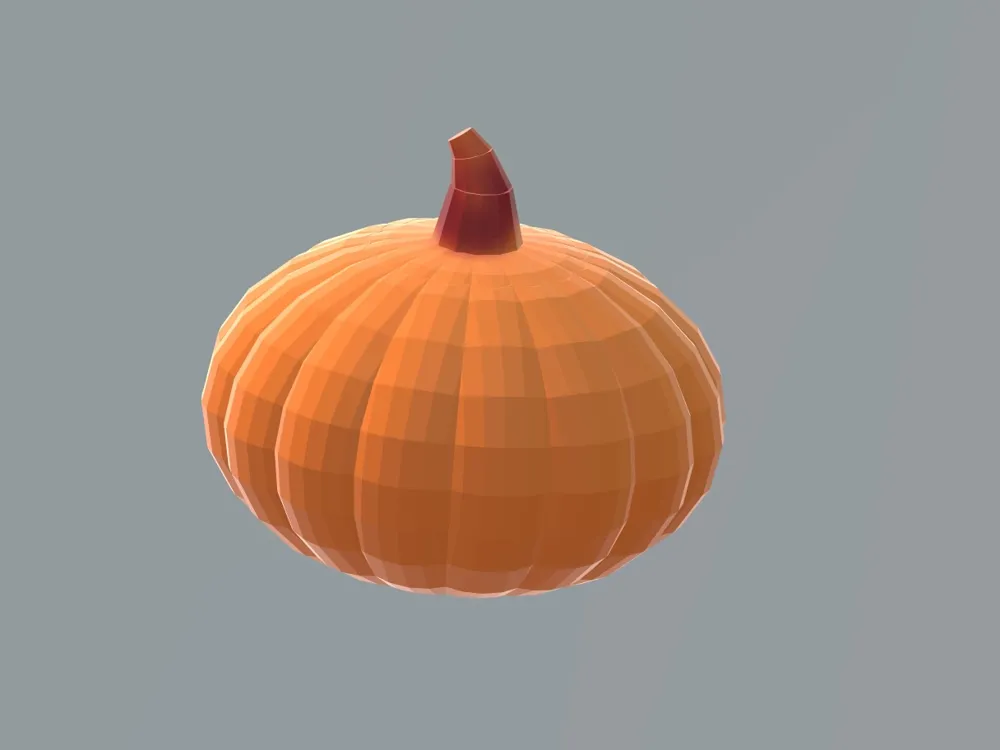 low poly pumpkin by idealoding - MakerWorld