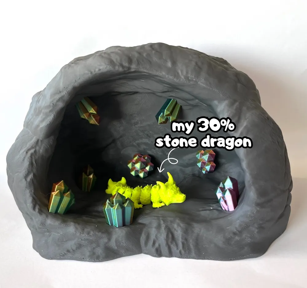 Crystal Cave - Display diorama for minis by Bash Studio 3D MakerWorld ...