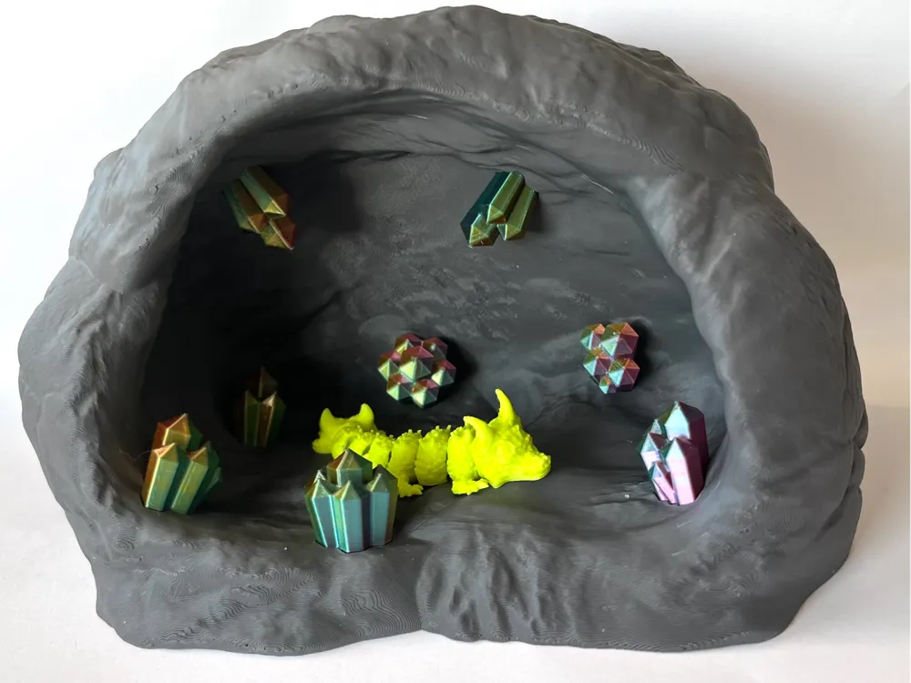 Crystal Cave - Display diorama for minis by Bash Studio 3D MakerWorld ...