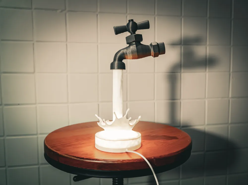 Faucet of Light 幻流之光 - Water Tap Shaped Night Light - Free 3D Print ...