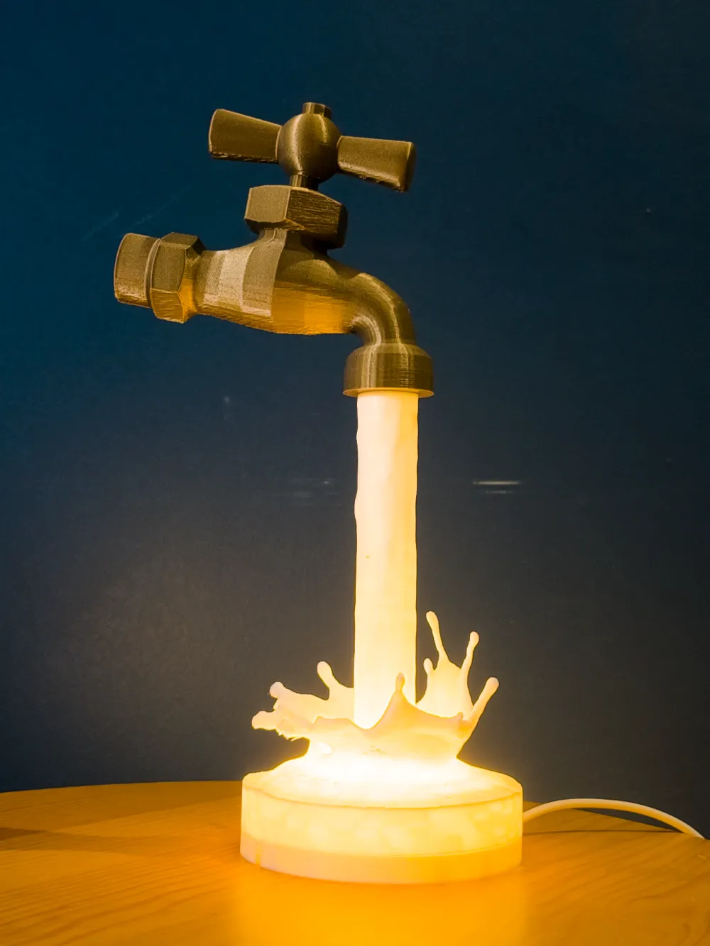 Faucet of Light 幻流之光 - Water Tap Shaped Night Light - Free 3D Print ...