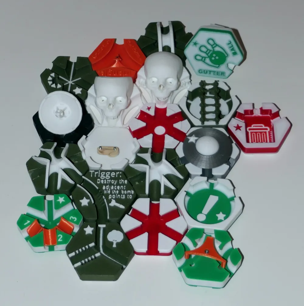 Hextraction Tiles Set E - Wild Tiles Remixed by DomPerignon MakerWorld ...
