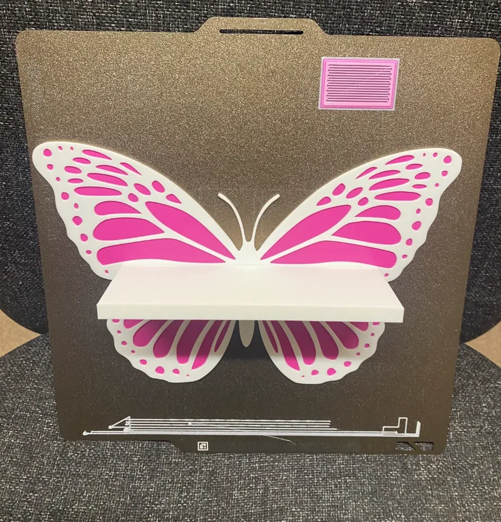 Butterfly Shelf - Free 3D Print Model - MakerWorld