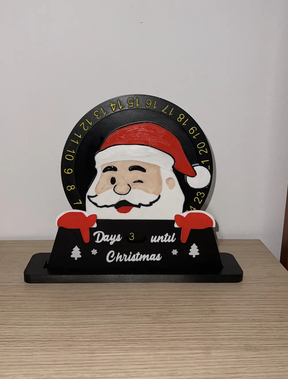 Christmas Countdown - Santa Claus - Free 3D Print Model - MakerWorld