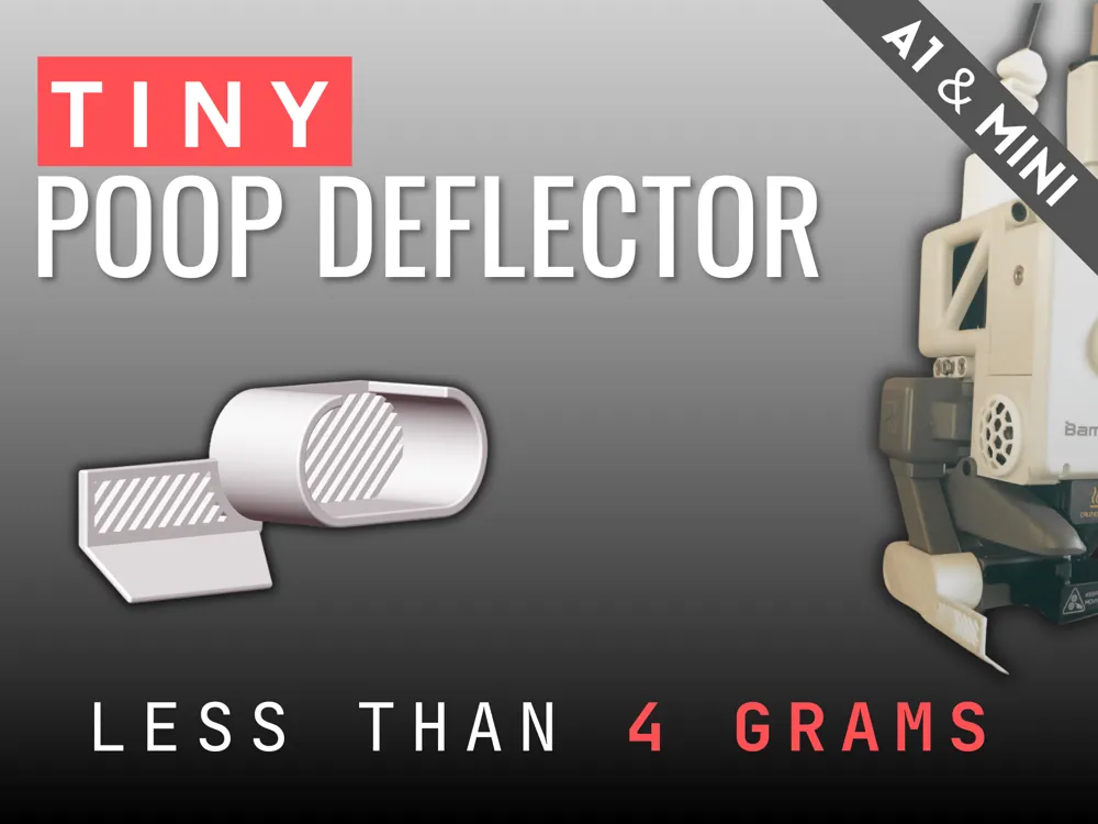 A1 Tiny poop deflector by Botolo - MakerWorld