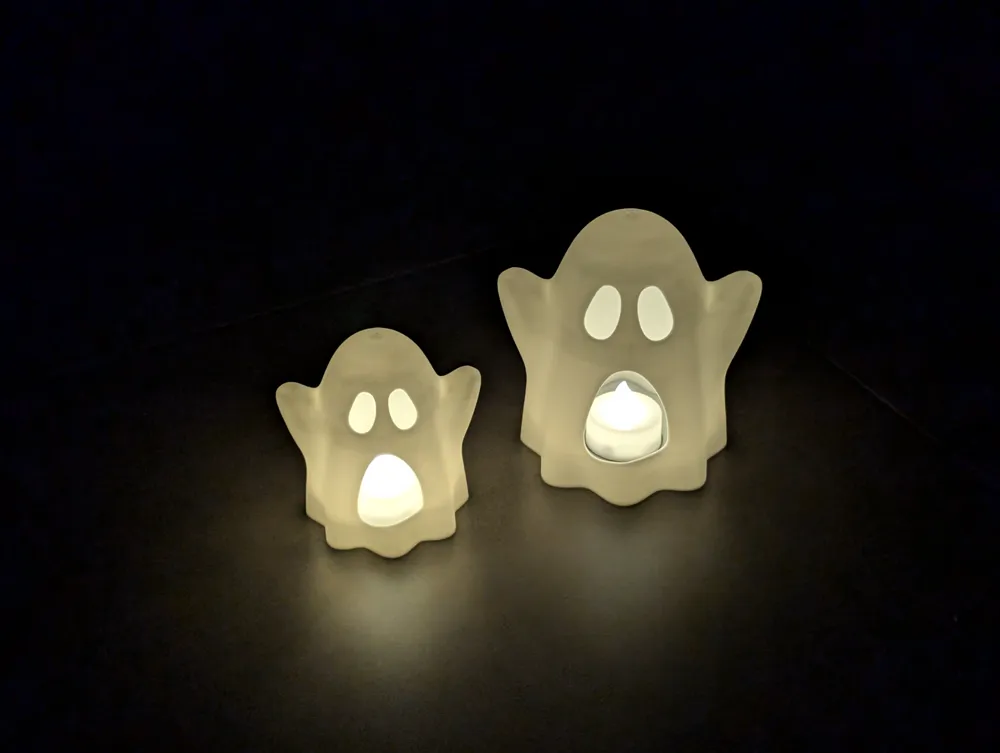 Halloween Tealight Ghost 2 by Idea Whomp - MakerWorld