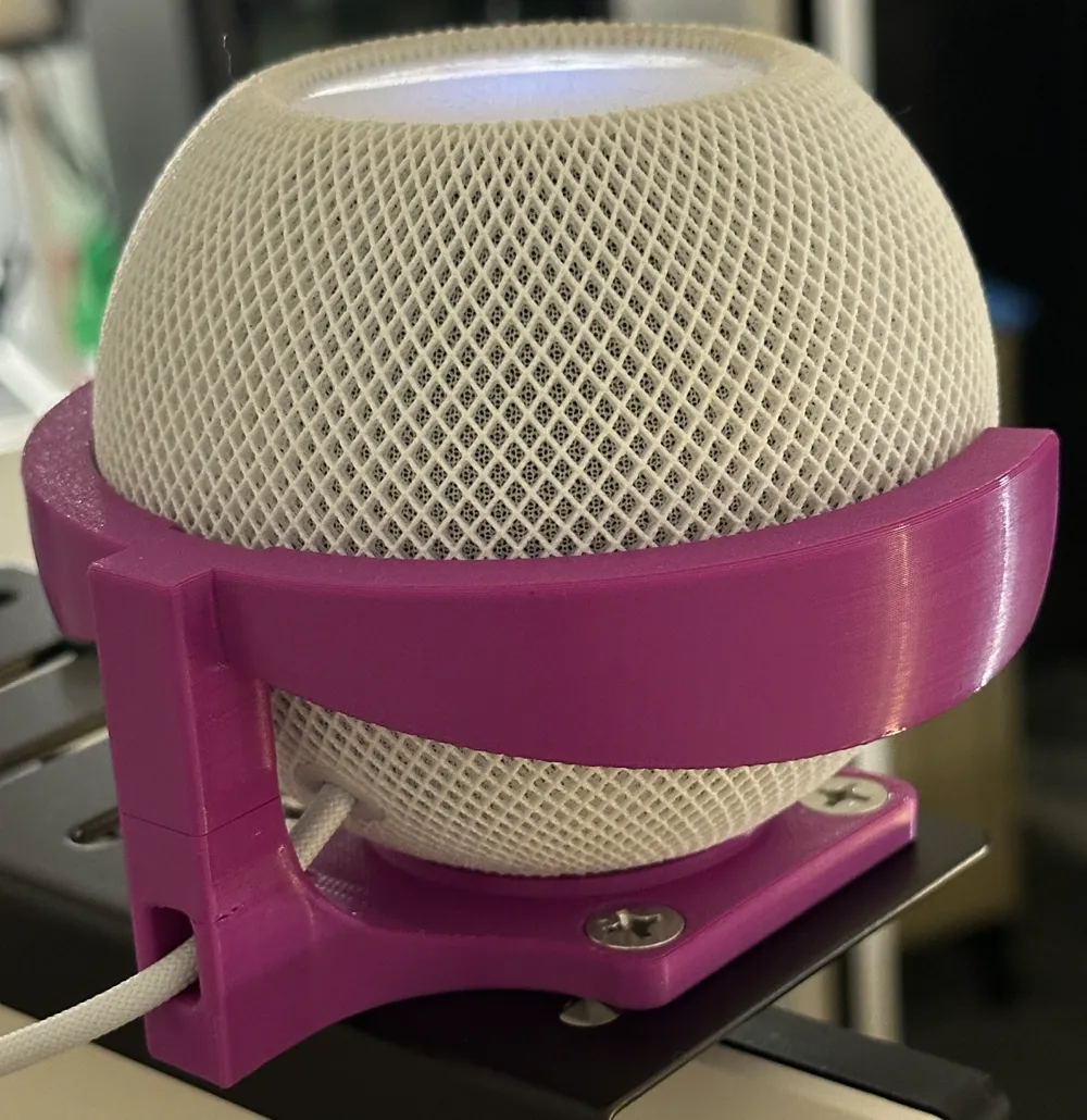 HomePod Mini Mount (M3 Bolts) Remixed by JS.3D - MakerWorld