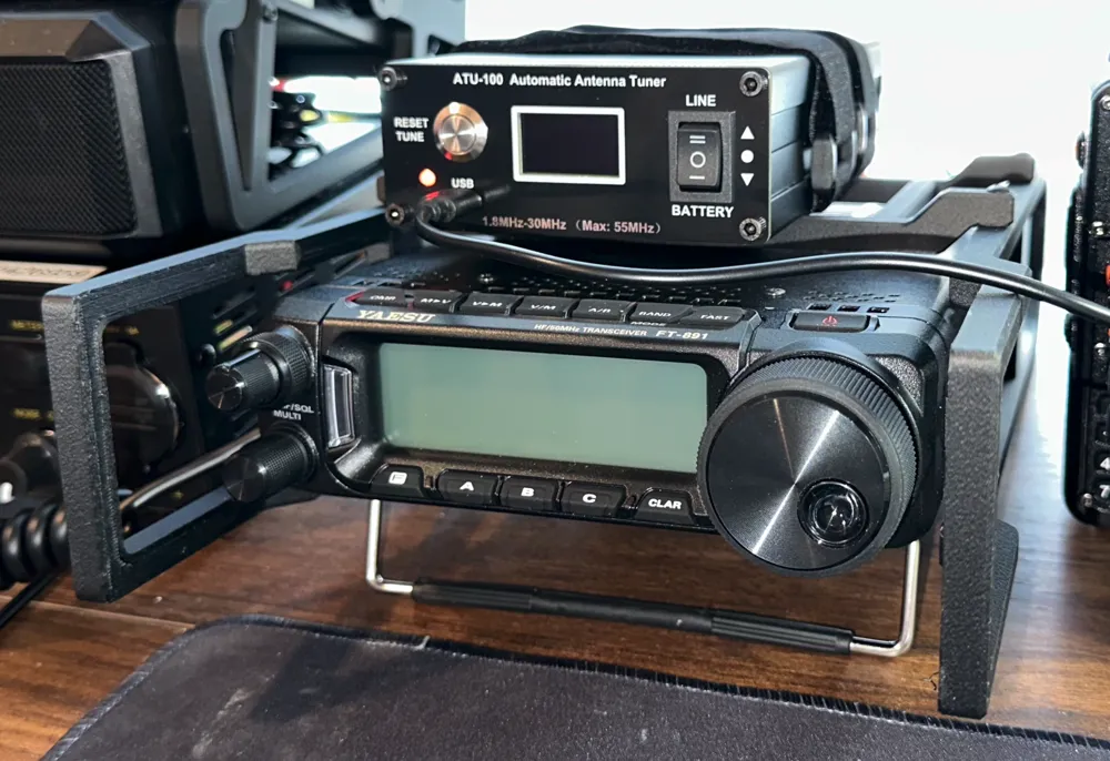 YAESU FT-891 Rails with Accessory Bracket by user_3420007291 MakerWorld ...