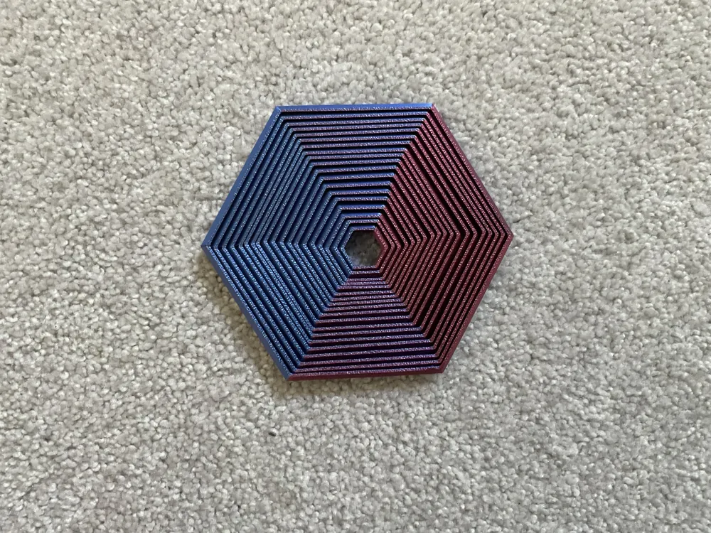 19 Ring Hexagon Fidget Toy by Larry12345 MakerWorld: Download Free 3D ...