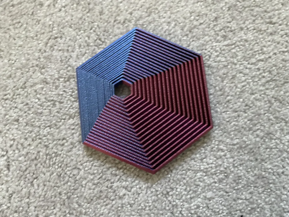 19 Ring Hexagon Fidget Toy - Free 3D Print Model - MakerWorld