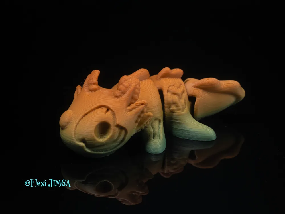 Zombie Axolotl - Articulated & Keychain - Free 3D Print Model - MakerWorld