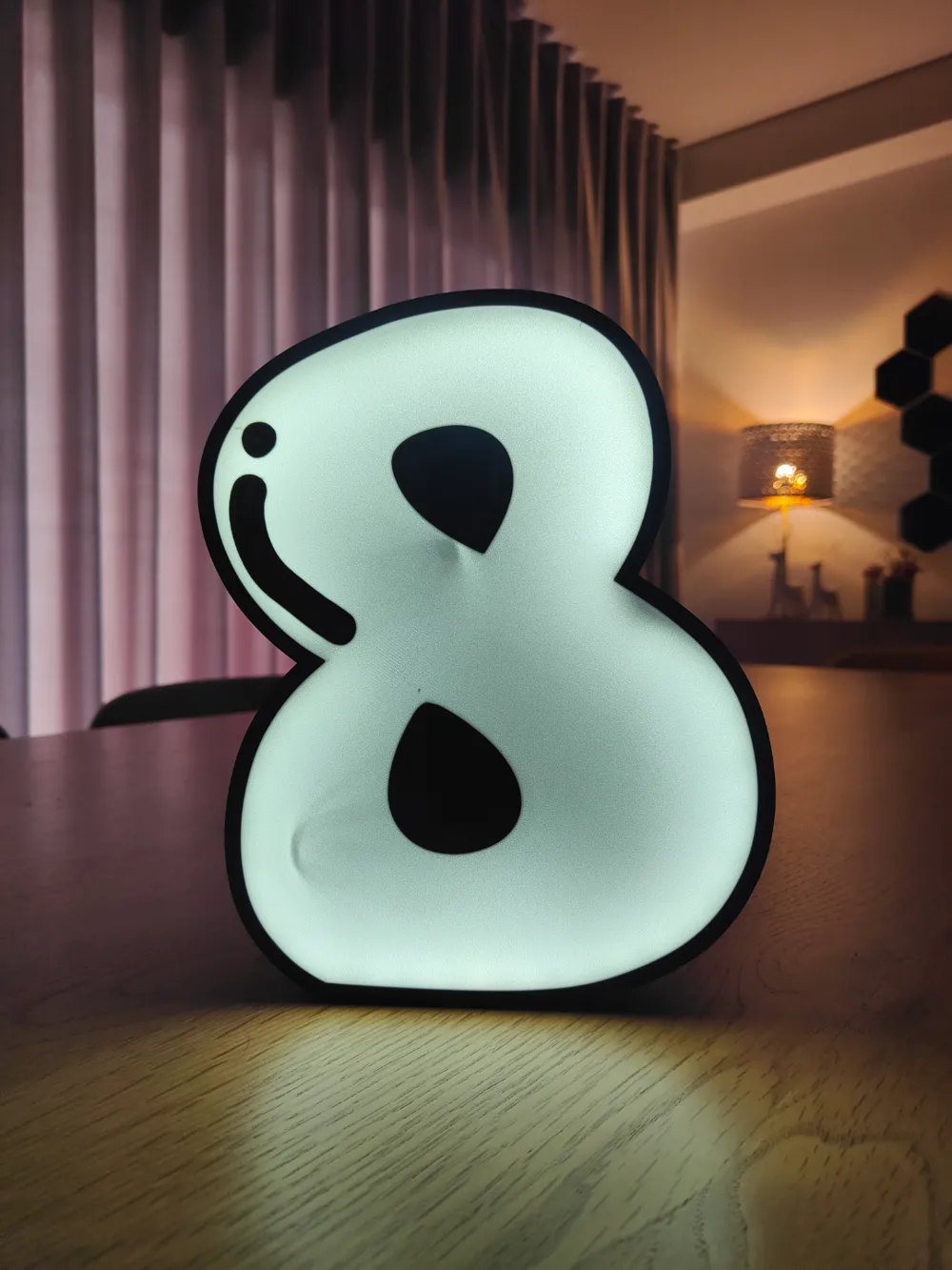 Number Eight 8 - Lightbox - Lamp Led by Sweet3D - MakerWorld
