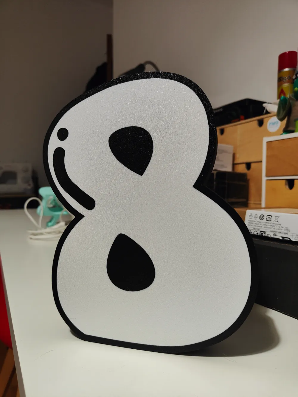 Number Eight 8 - Lightbox - Lamp Led by Sweet3D - MakerWorld