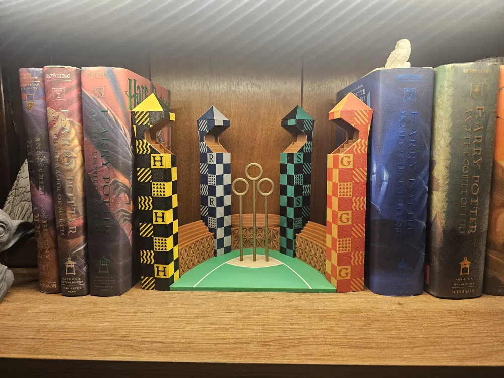 Harry Potter Quidditch Pitch Book Nook - Free 3D Print Model - MakerWorld