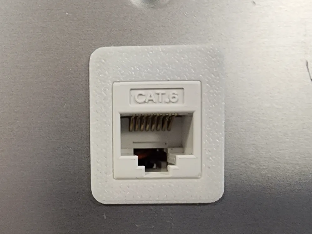 RJ45 Keystone Bracket Wall Plate Insert by JCollinsMPS - MakerWorld