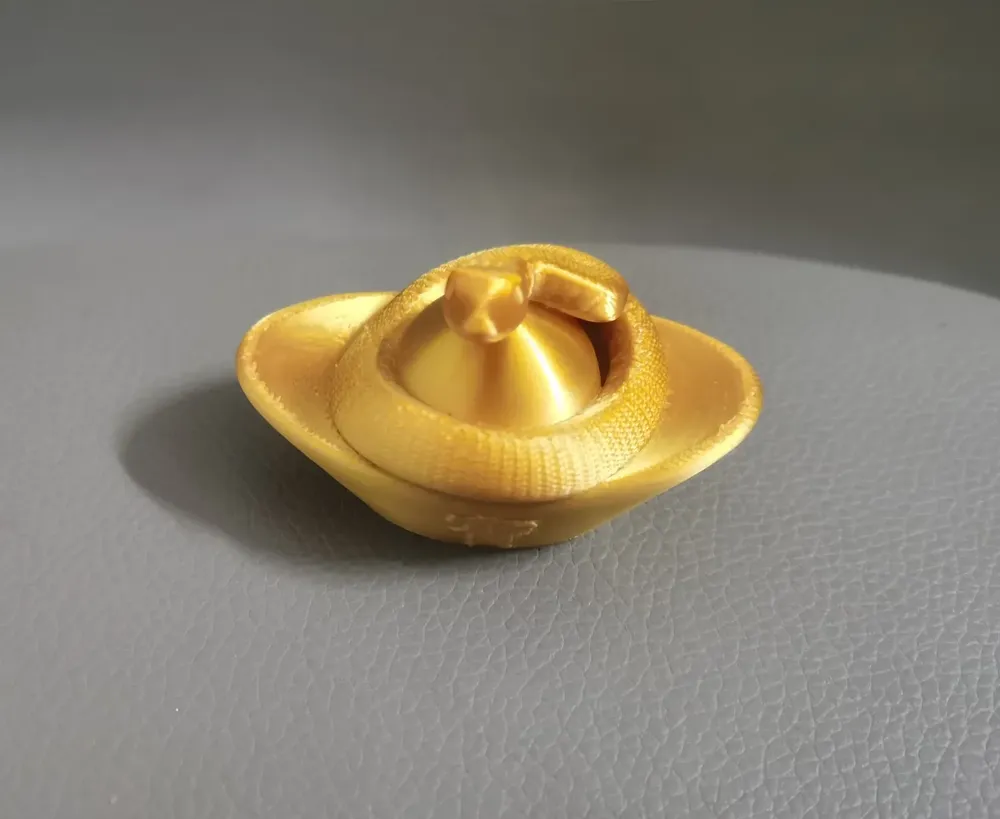 Ingot Little Snake - Happy Snake Year by kkyy - MakerWorld