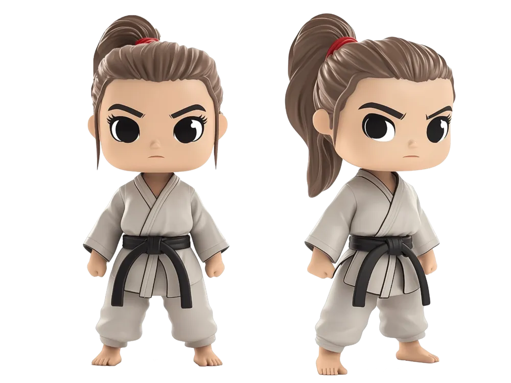 Karate girl Figure - Funko Pop Style by YeOldeDragon MakerWorld ...