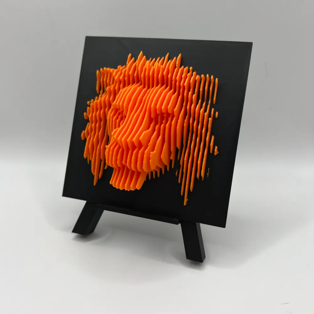 Layered Lion Sculpture - Wall Art by Teocin MakerWorld: Download Free ...