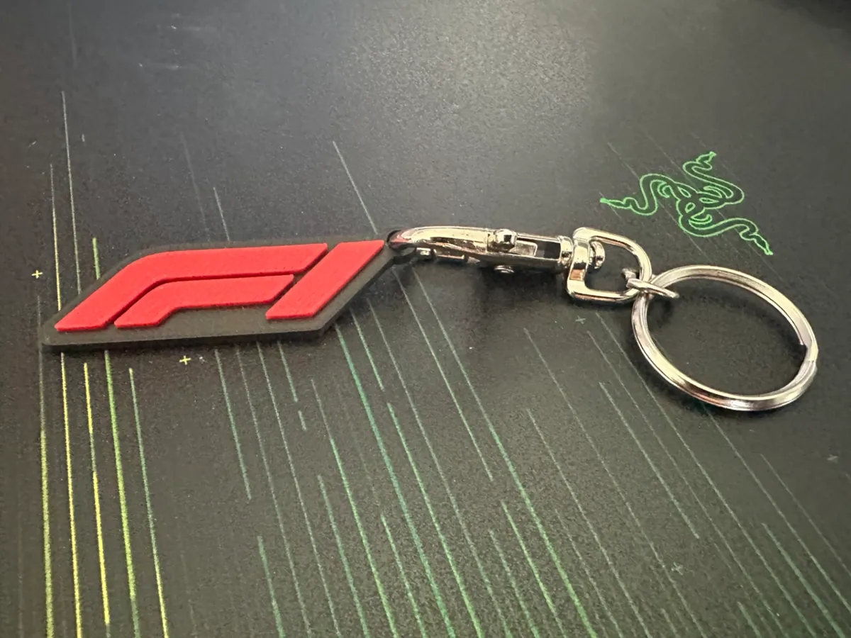 Keyring F1 Logo by Evangelle MakerWorld: Download Free 3D Models