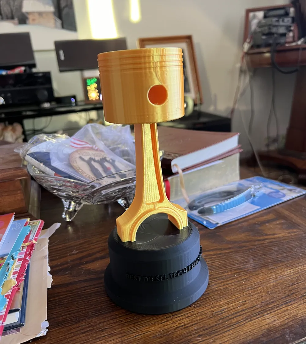 Piston Trophy / Piston Connecting Rod Trophy by Tekk3D - MakerWorld