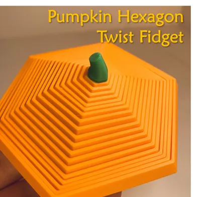 Pumpkin Hexagon Fidget Toy (Halloween) - Magnetic by SpacedOut - MakerWorld