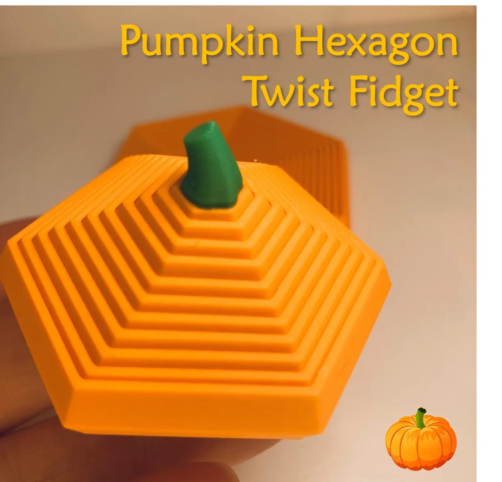 Pumpkin Hexagon Fidget Toy (Halloween) - Magnetic by SpacedOut ...