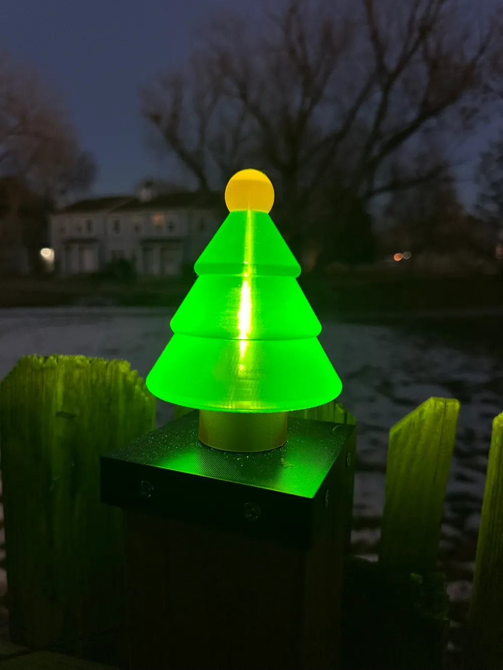4x4 Fence Post Light Mount - Free 3D Print Model - MakerWorld