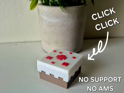 Minecraft cake fidget clicker by Nismo3Dprint MakerWorld: Download Free ...